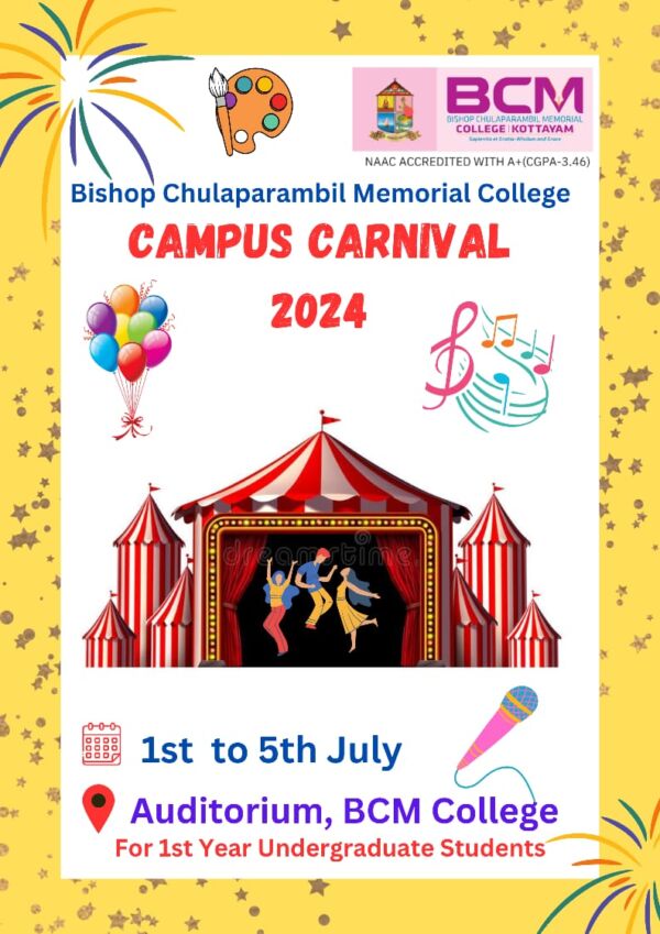 Campus Carnival for First Year Students – B.C.M. College Kottayam